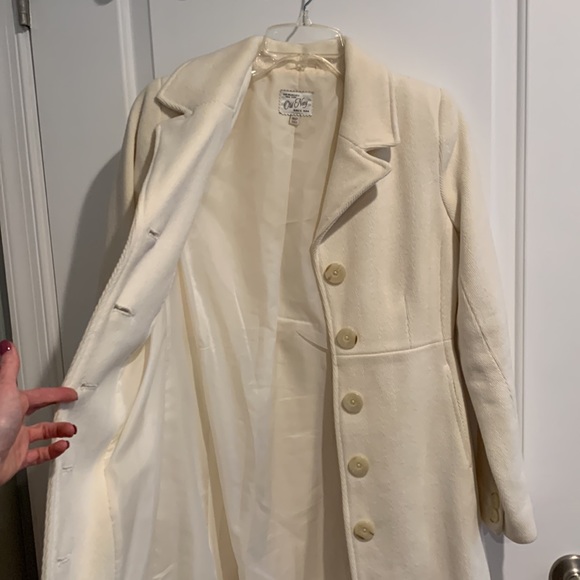 Old Navy | Jackets & Coats | Old Navy Cream Long Coat | Poshmark